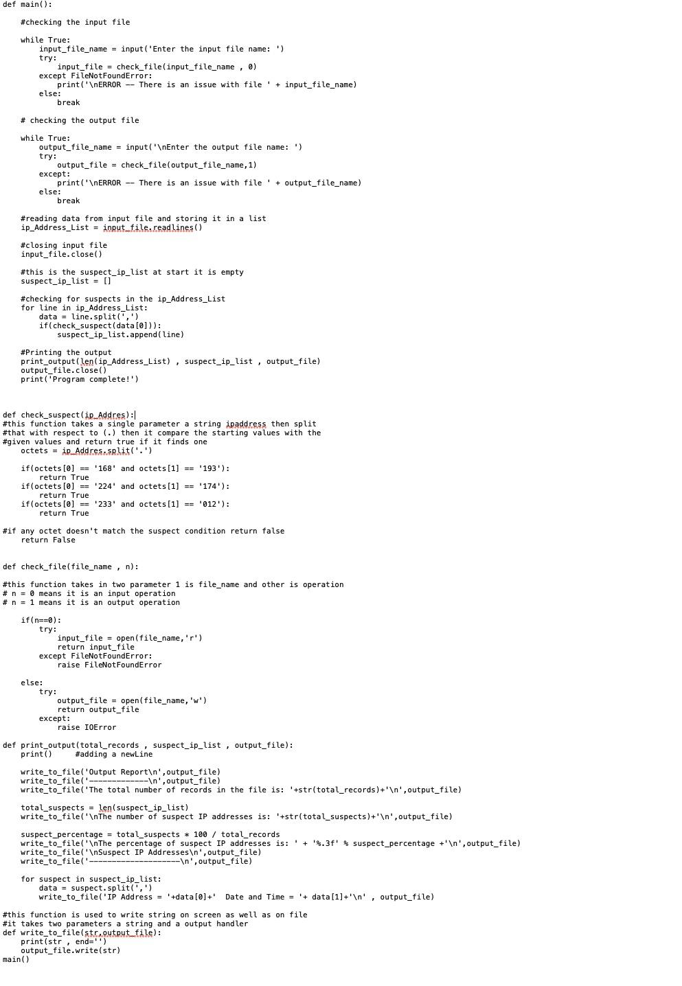 Help fix the error!! Traceback (most recent call | Chegg.com