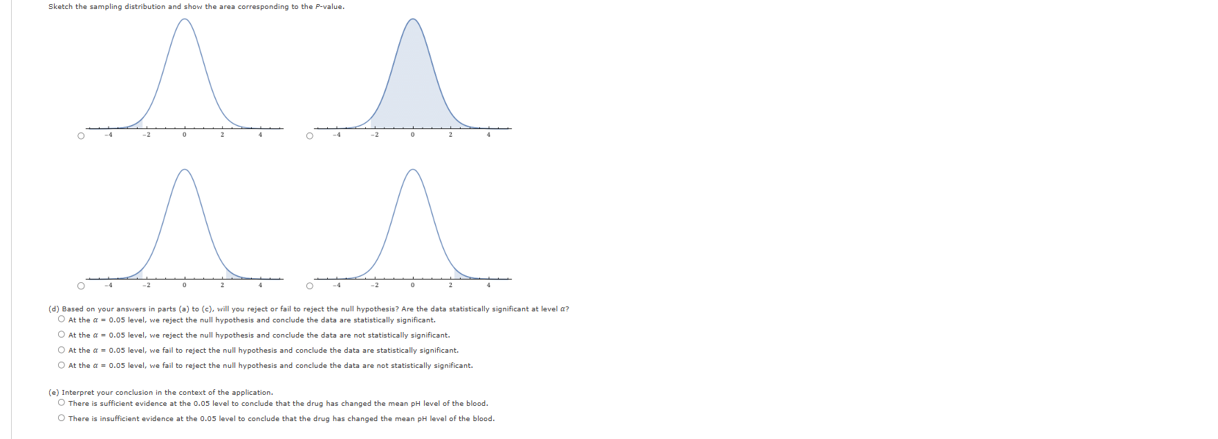 Solved Sketch the sampling distribution and show the area | Chegg.com