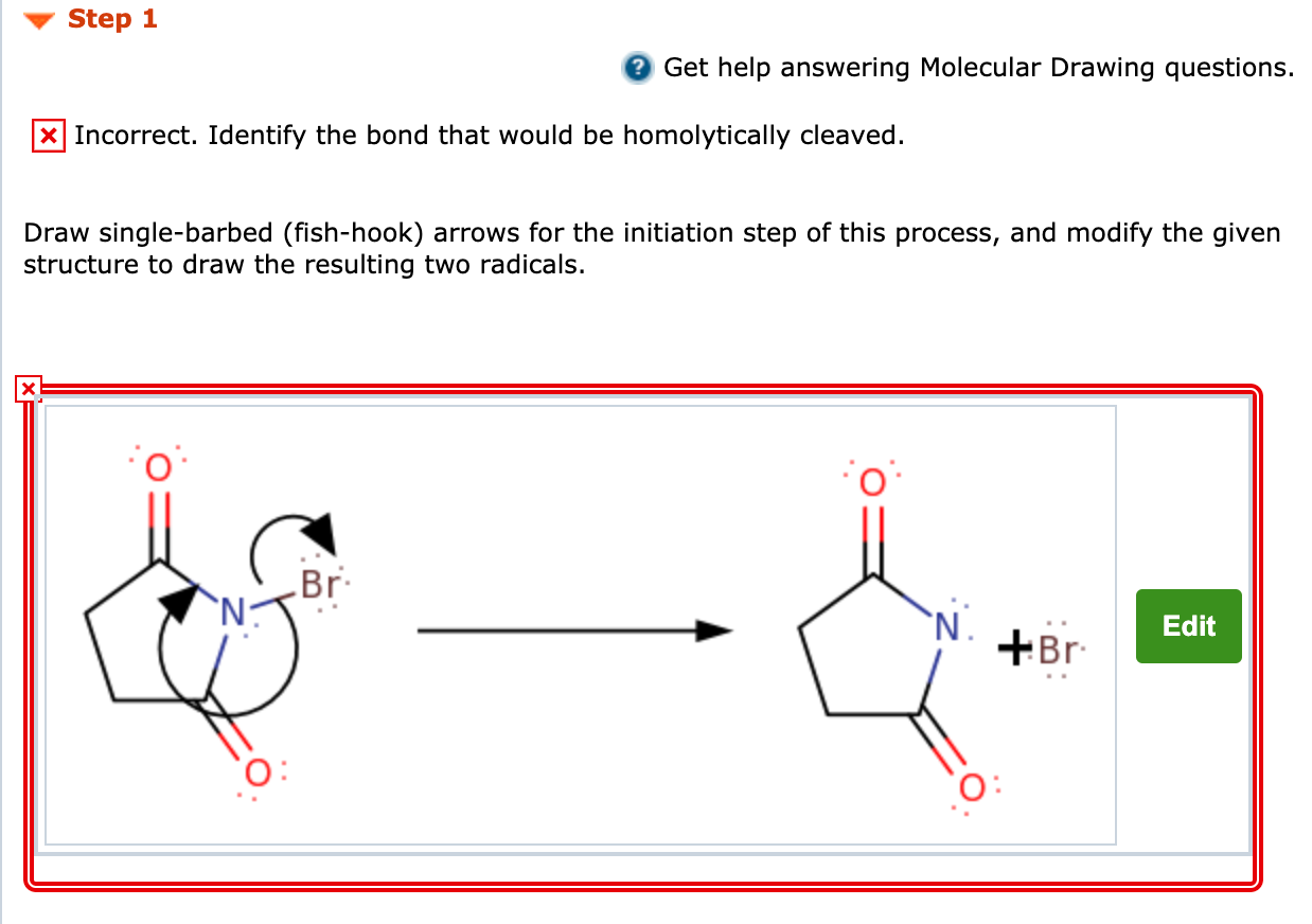 Solved Step 1 Get help answering Molecular Drawing | Chegg.com
