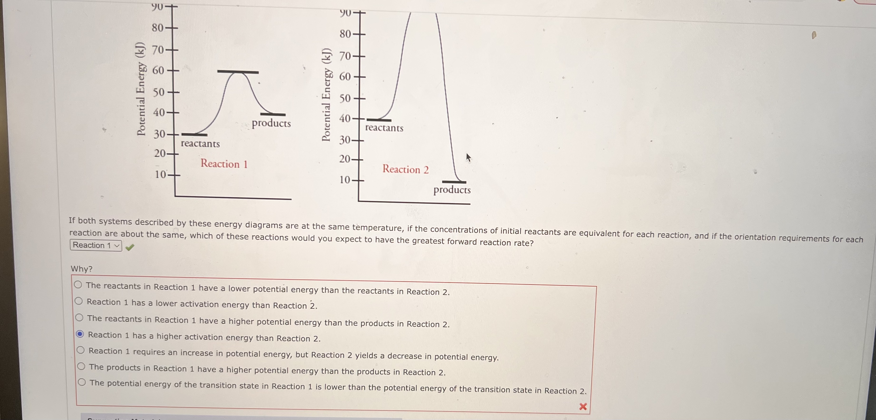 Solved reaction are about the same, which of these reactions | Chegg.com