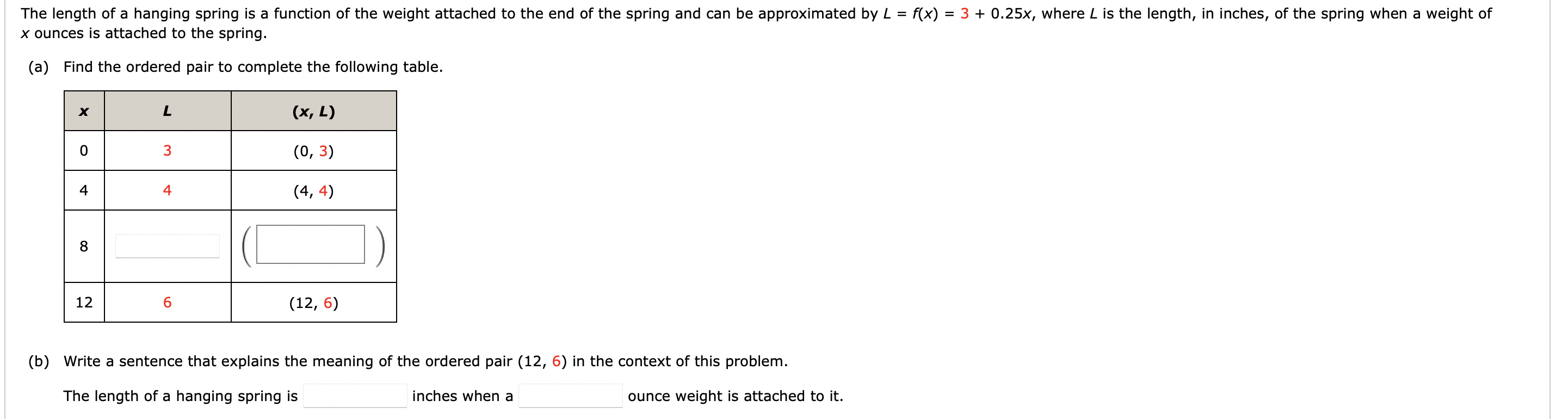 Solved x ounces is attached to the spring. (a) Find the | Chegg.com