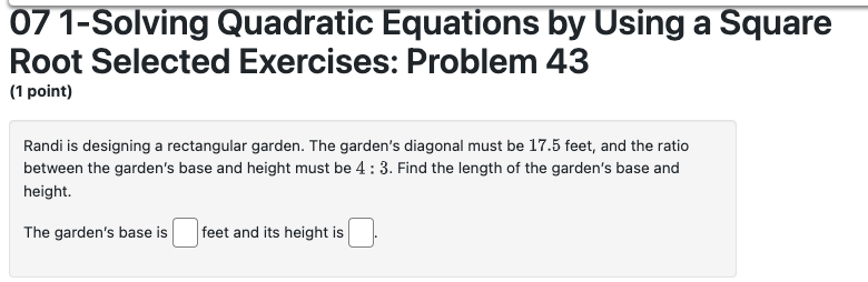 Solved 07 1-Solving Quadratic Equations by Using a Square | Chegg.com
