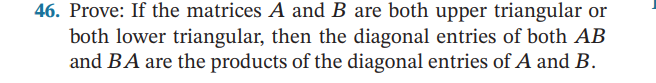 Solved Prove: If the matrices A and B ﻿are both upper | Chegg.com