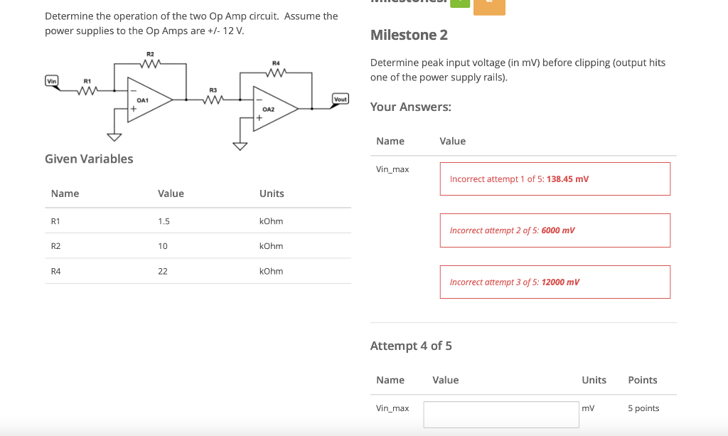 Solved Determine output voltage (assume input voltages are | Chegg.com
