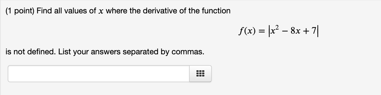 Solved 1 Point Let F X ∣9x∣ Compute The Limit