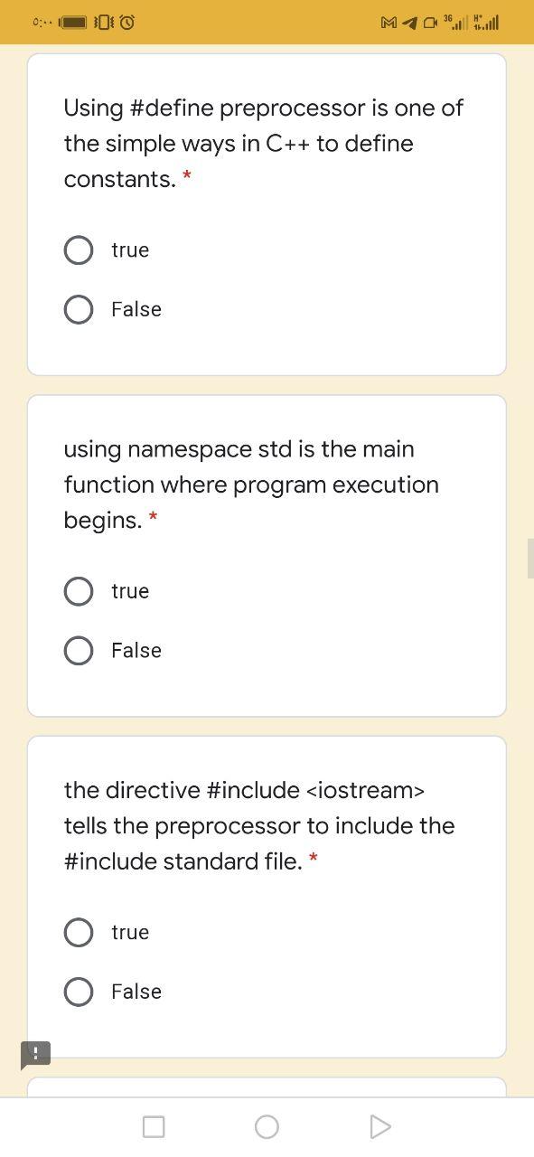 Solved 0:.. M1036 Using #define preprocessor is one of the | Chegg.com