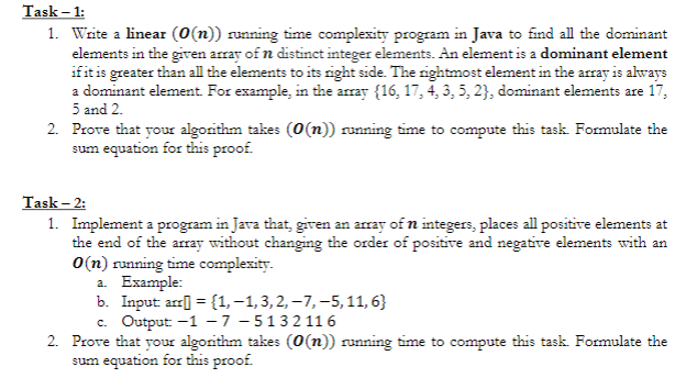 solved-task-1-1-write-a-linear-o-n-running-time-chegg