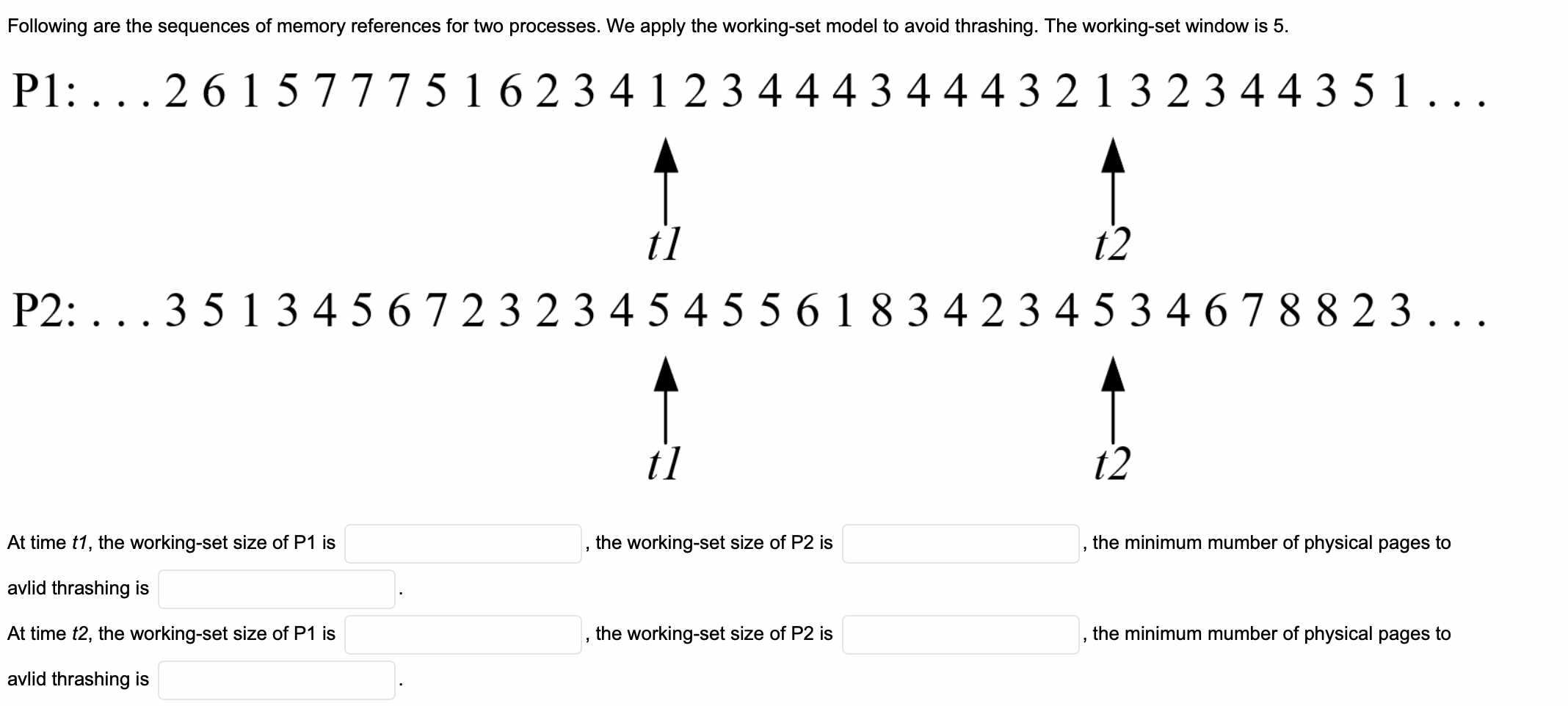 Solved Following are the sequences of memory references for | Chegg.com