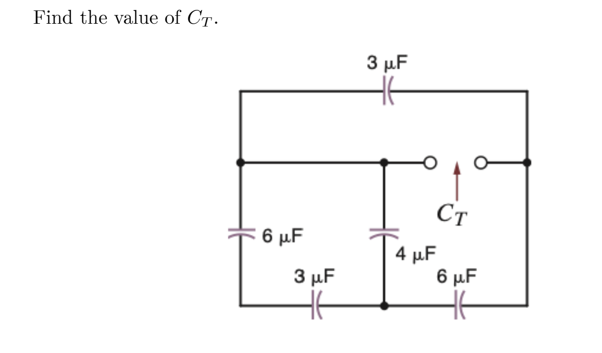 Solved Find the value of CT. | Chegg.com