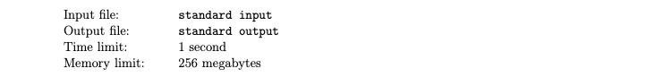 Input file: Output file: Time limit: Memory limit: | Chegg.com