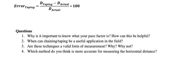 Solved Lab #1: Pacing and Taping Objectives 1- To become | Chegg.com