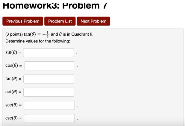 Solved Homework3: Problem 7 Previous Problem Problem List | Chegg.com
