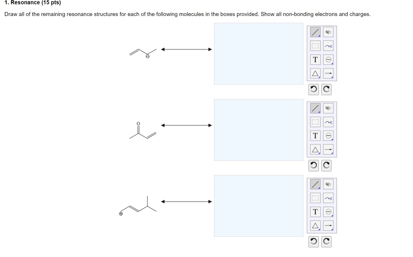 Solved Draw all of the remaining resonance structures for | Chegg.com