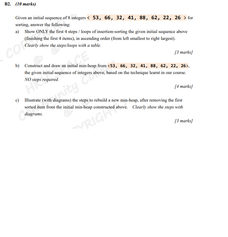 Solved URGENT Given an initial sequence of 8 integers