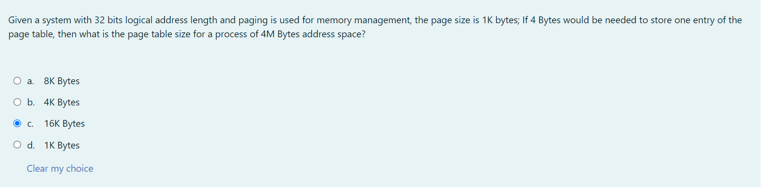 Solved Given a system with 32 bits logical address length | Chegg.com