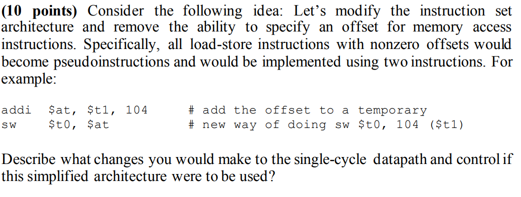 Solved (10 points) Consider the following idea: Let's modify | Chegg.com
