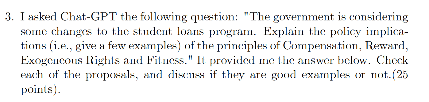 Solved I asked Chat-GPT the following question: "The | Chegg.com