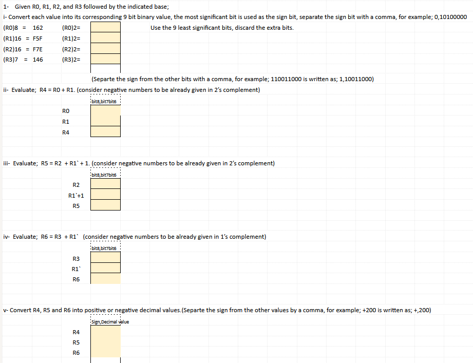 Solved 1- Given RO, R1, R2, and R3 followed by the indicated | Chegg.com