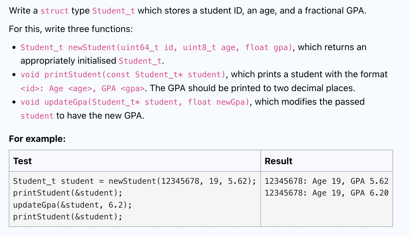 Solved Very stuck on how or if to use pointers here, help | Chegg.com