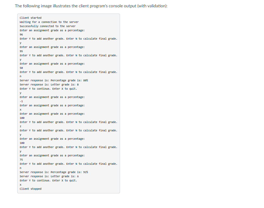 Solved Create A Java Client Server Application That 1