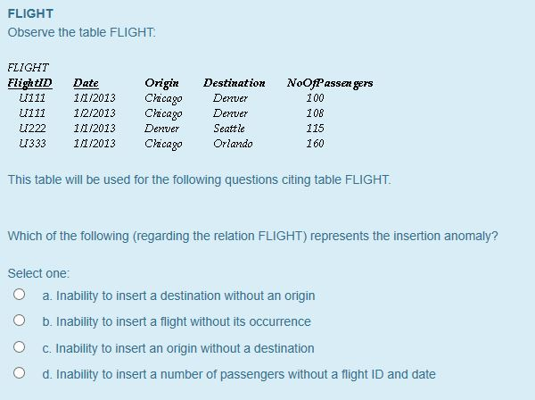 Solved Which of the following is a modify operation? Select | Chegg.com