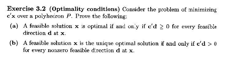 Solved Exercise 3.2 (Optimality conditions) Consider the | Chegg.com
