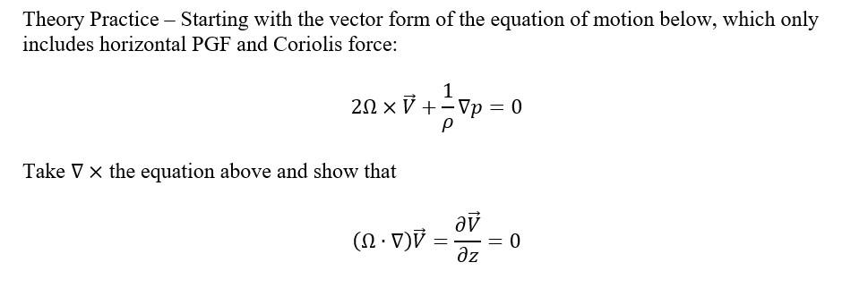Solved Theory Practice - Starting with the vector form of | Chegg.com