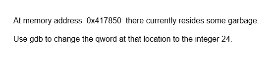 Solved At memory address 0×417850 there currently resides | Chegg.com