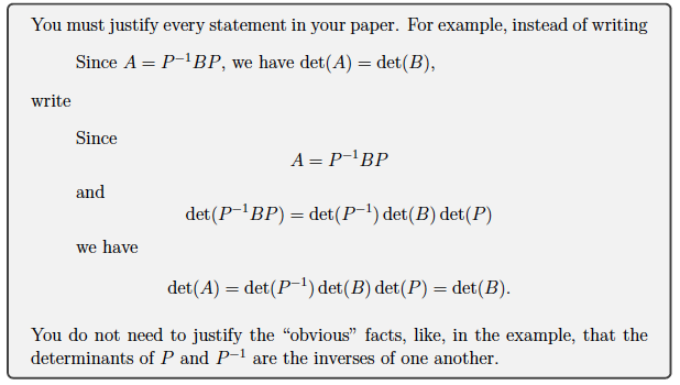 Solved You must justify every statement in your paper. For | Chegg.com
