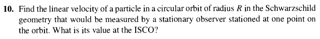 Solved 10. Find the linear velocity of a particle in a | Chegg.com