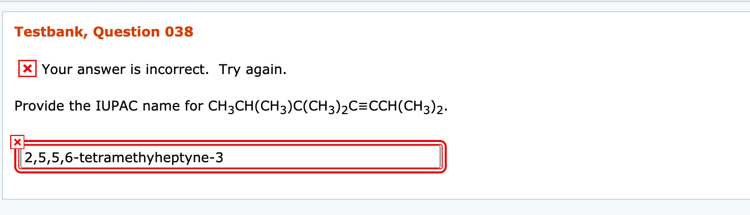 Solved Testbank, Question 042 Provide the IUPAC name for the | Chegg.com Solved Testbank, Question 042 Provide the IUPAC name for the | Chegg.com