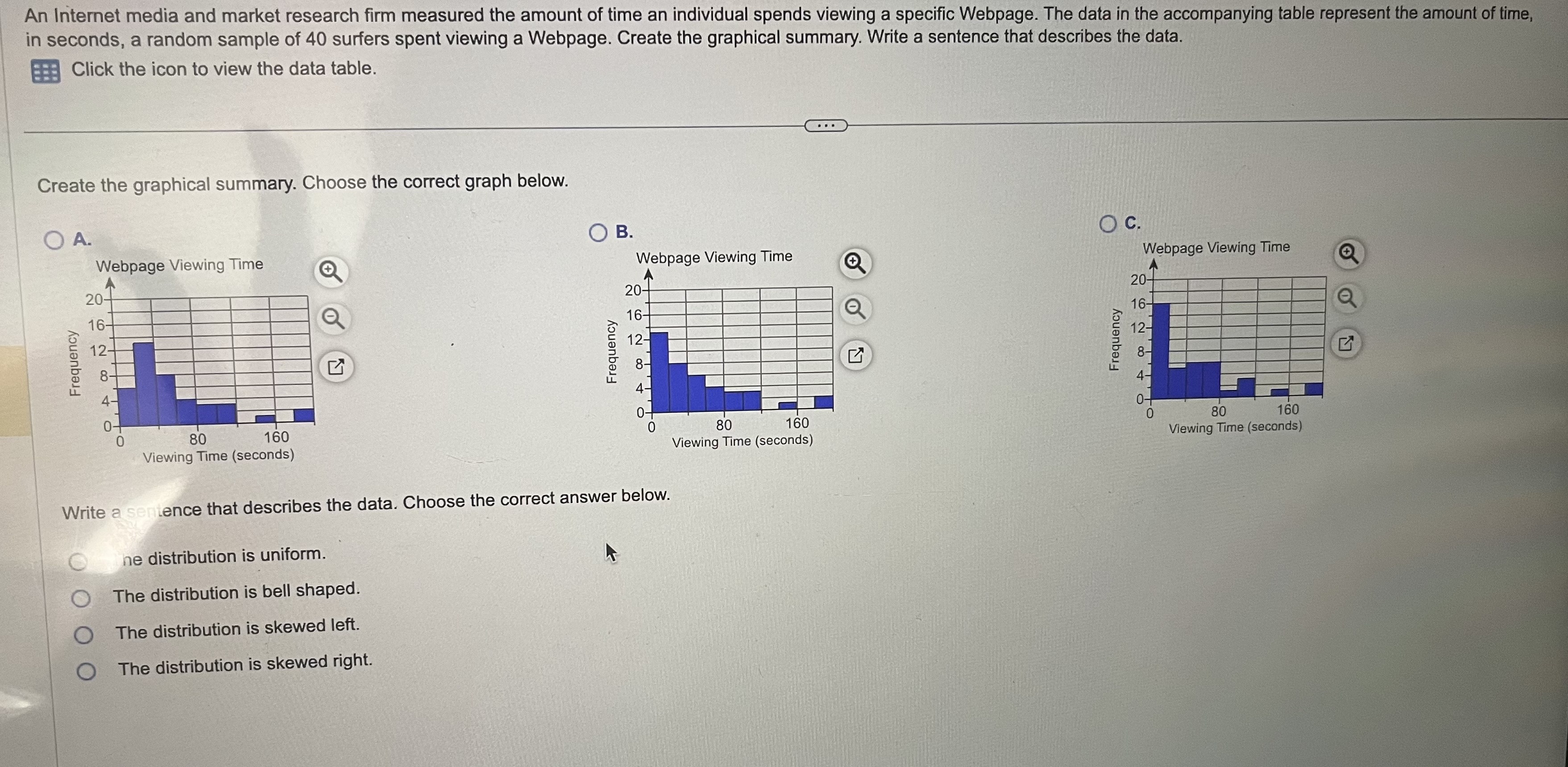 An Internet media and market research firm measured | Chegg.com