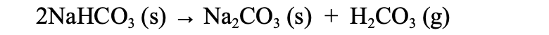 Solved 2NaHCO3( s)→Na2CO3( s)+H2CO3( g)4. A 1.325−g of | Chegg.com