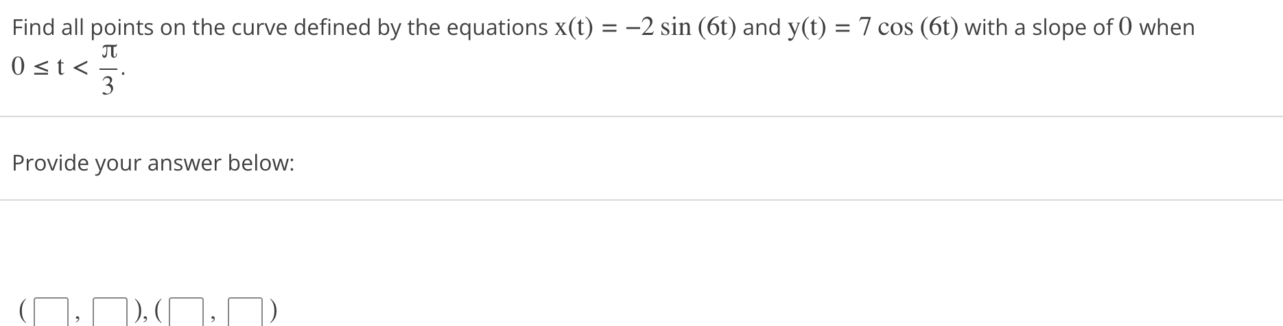 Solved Find all points on the curve defined by the equations | Chegg.com