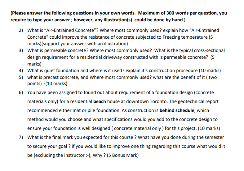 (Please answer the following questions in your own | Chegg.com