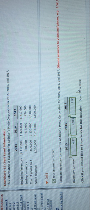 Solved RESOURCES Exercise 6-13 (Part Level Submission) This | Chegg.com