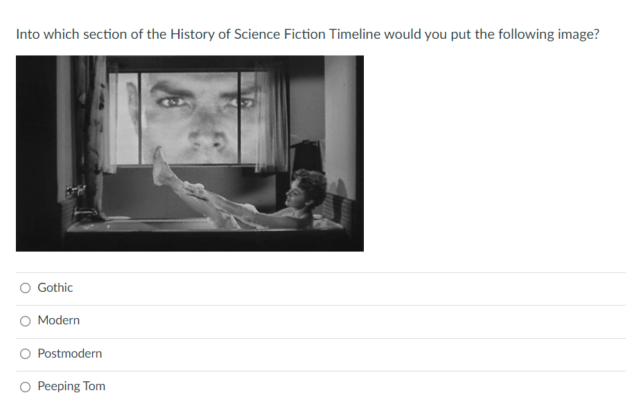 Solved Into which section of the History of Science Fiction | Chegg.com