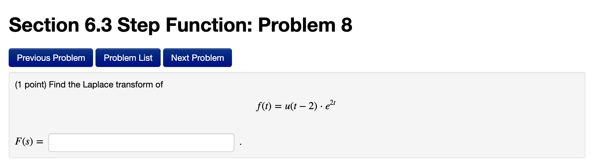 Solved Section 6 3 Step Function Problem 8 Previous Problem