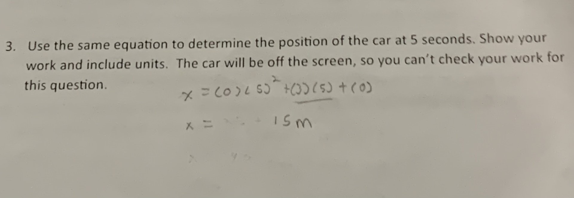 3. Use the same equation to determine the position of | Chegg.com