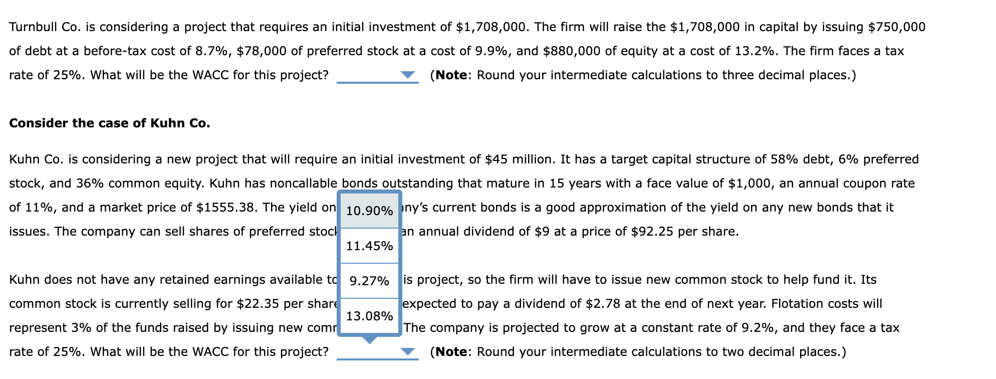 Solved 6. Solving for the WACC The WACC is used as the | Chegg.com