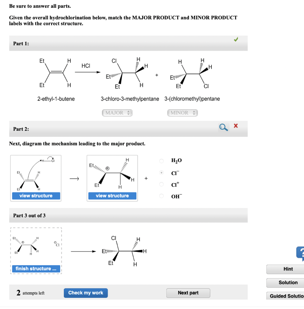 Solved Be sure to answer all parts. Given the overall | Chegg.com