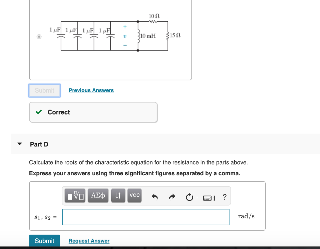 Solved Part A Design a parallel RLC circuit (see (Figure | Chegg.com