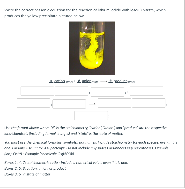 Solved Write the correct net ionic equation for the reaction | Chegg.com