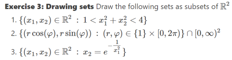 Solved Can you please draw the sets? Solve the problem by | Chegg.com