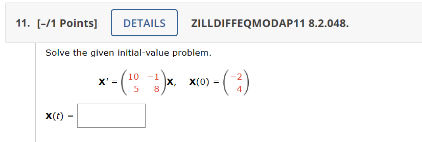 Solved Solve the given initial-value | Chegg.com