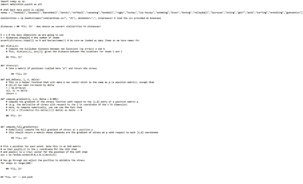 Hello, I need help coding a problem in Python that | Chegg.com
