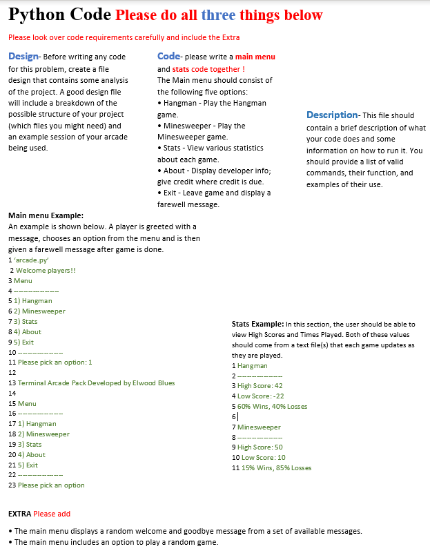 Solved Python Code Please do all three things below Please | Chegg.com