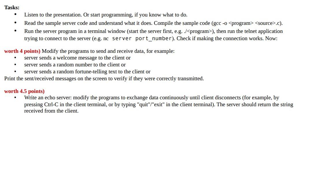 Solved int main(void) { int fd, connectionfd; struct | Chegg.com