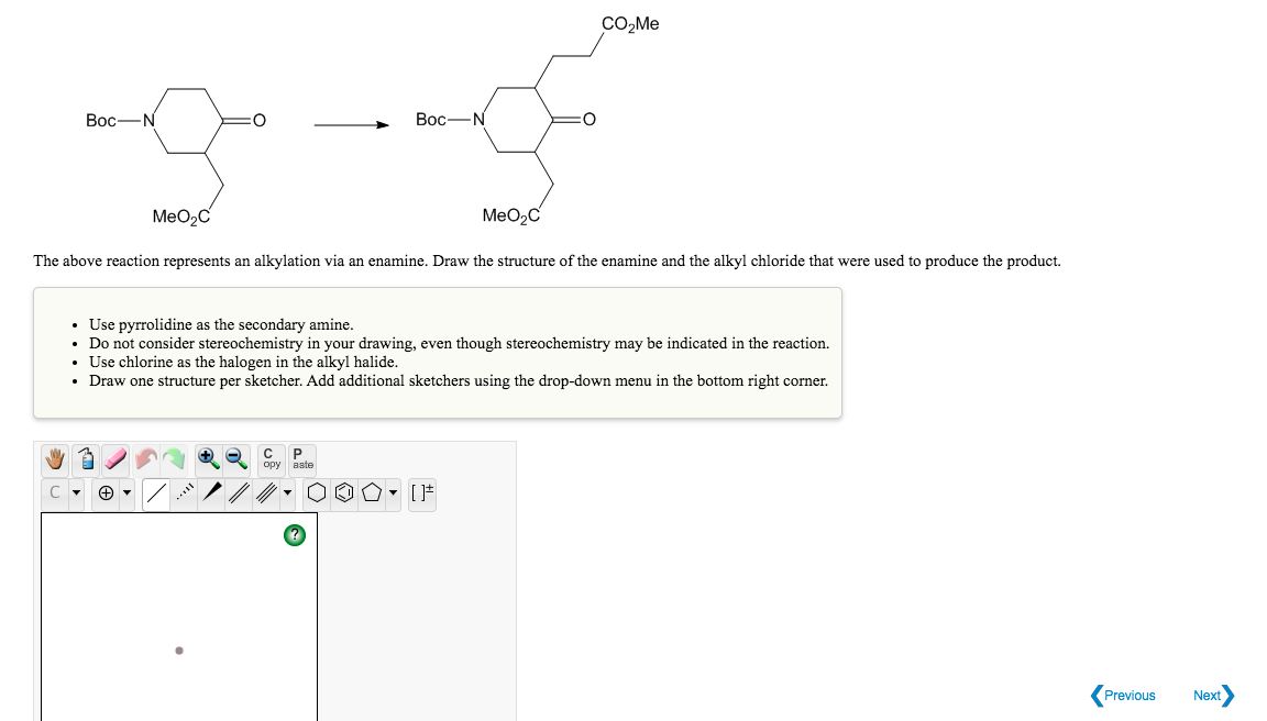Solved CO2Me Boc-N O BocN MeO2C MeO2C The above reaction | Chegg.com