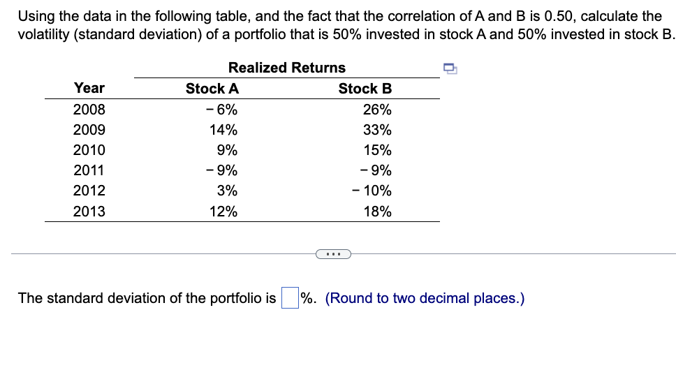 Solved Using the data in the following table, and the fact | Chegg.com